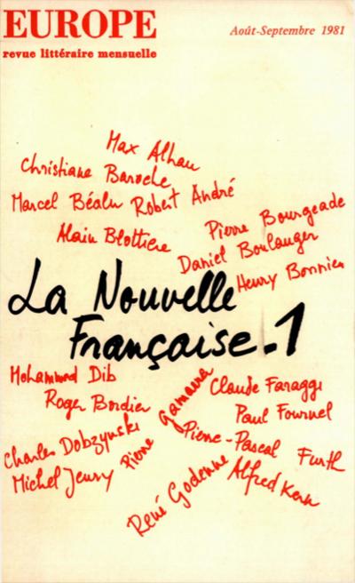 La nouvelle française 1 | Revue Europe #628
