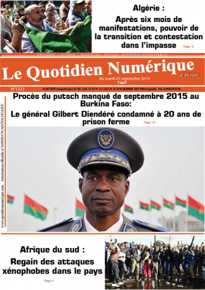 Procès Du Putsch Manqué Au Burkina Faso Magazine Le Quotidien